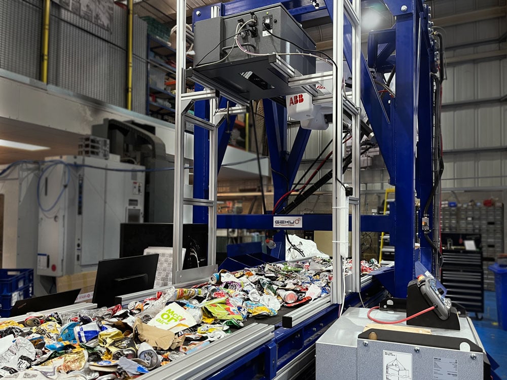 AI recycling robots | Greyparrot waste intelligence